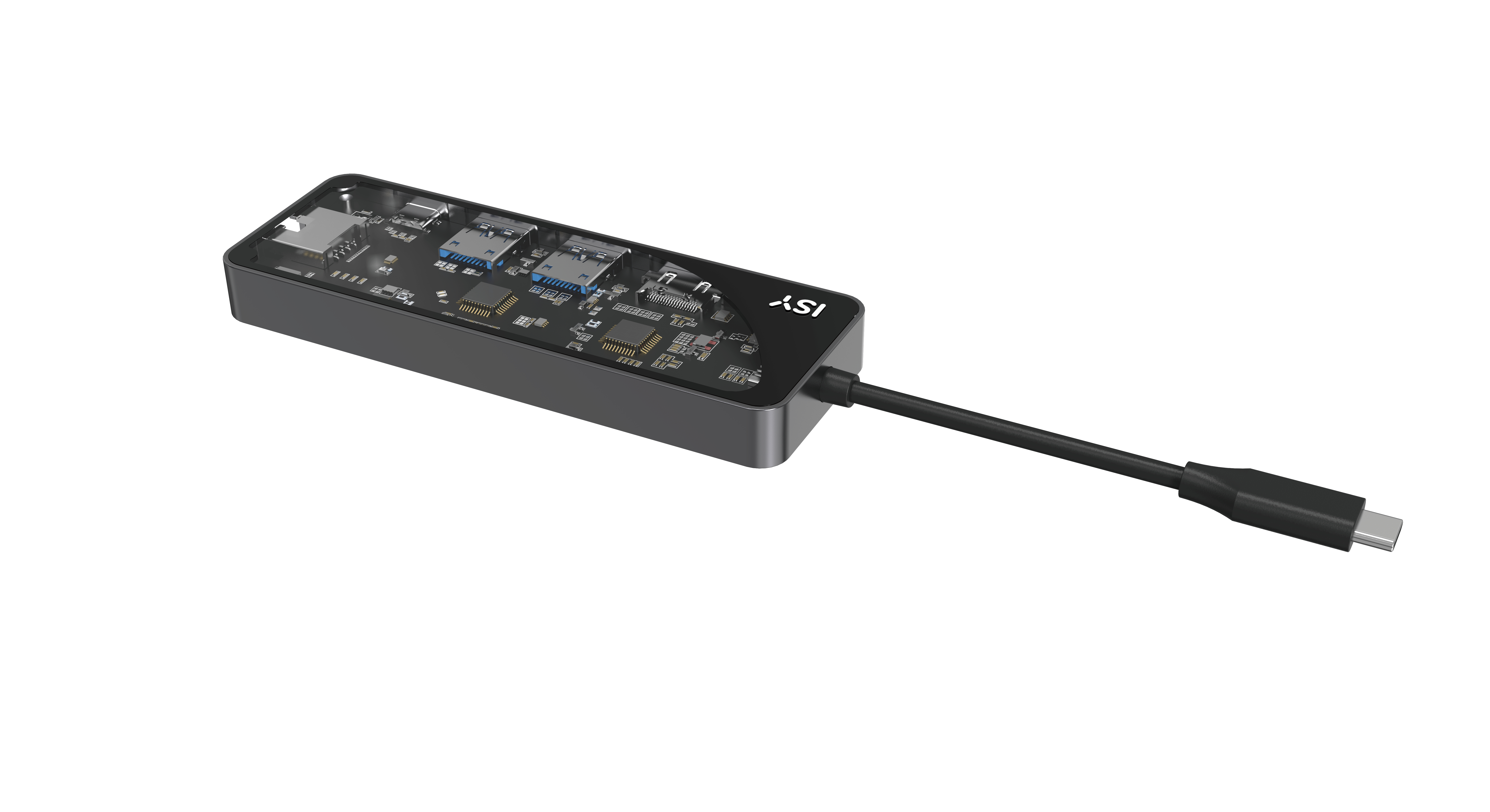 ISY IAD 1024-2 Power Delivery USB-C 5-in-1 Multiport-Adapter, Silber ...