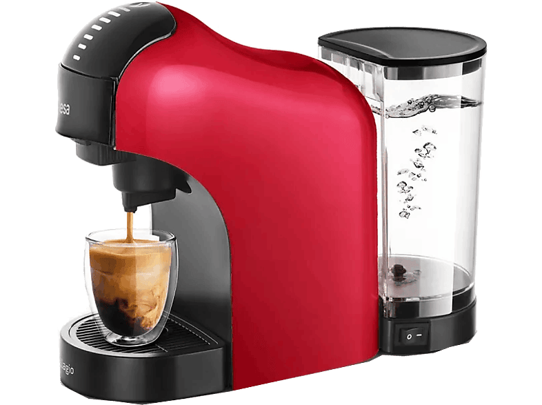 Cafetera de cápsulas | Ufesa Bellagio Rossa, 3 en 1, 15 Bar, 1400W ...