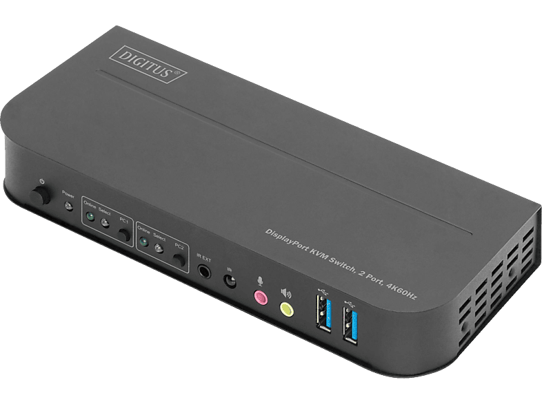 DIGITUS DS-12850 KVM Switch 2-port, Schwarz Netzwerk Switches | MediaMarkt