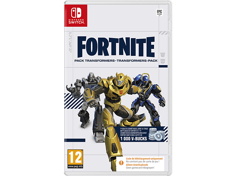Fortnite: Transformers Pack (Code in a Box) | Nintendo Switch | MediaMarkt