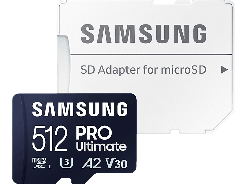 SAMSUNG PRO Ultimate, Micro-SD Speicherkarte, 512 GB, 200 MB/s Micro-SD ...