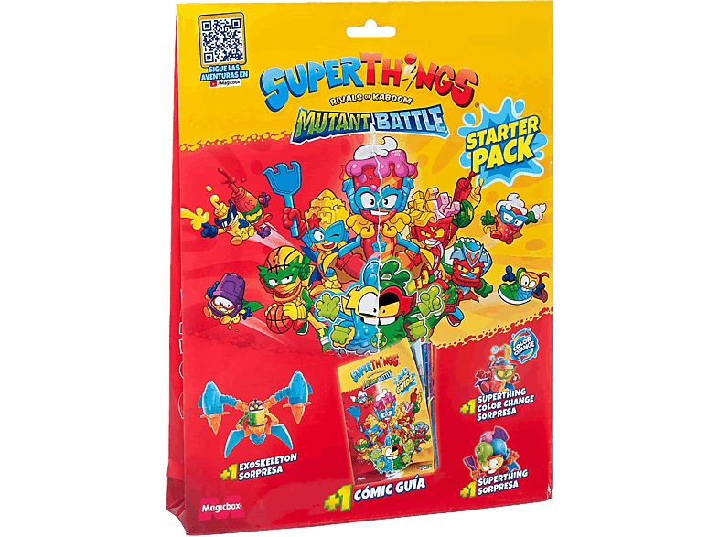 Figura | MagicBox Starterpack Superthings Mutant Battle, Figura aleatoria, Multicolor