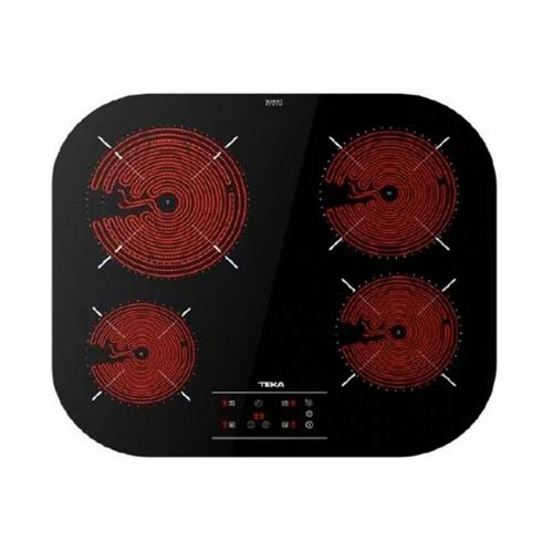Placa vitrocerámica | Teka TCC 64310 TTC BK, 4 zonas, Zona grande de 21 ...
