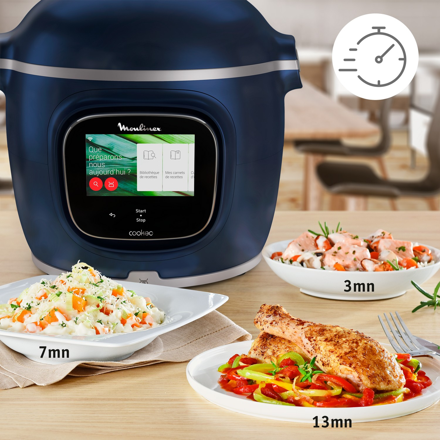 MOULINEX Multicooker Cookeo Pro Blue (CE943410) Multicooker Cookeo Pro ...