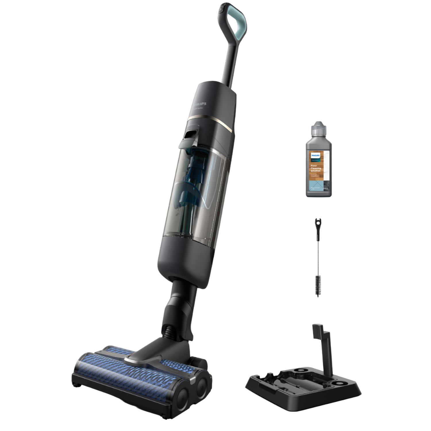 PHILIPS AquaTrio Cordless Wet&Dry XW7110/01 Steelstofzuiger Charcoal ...