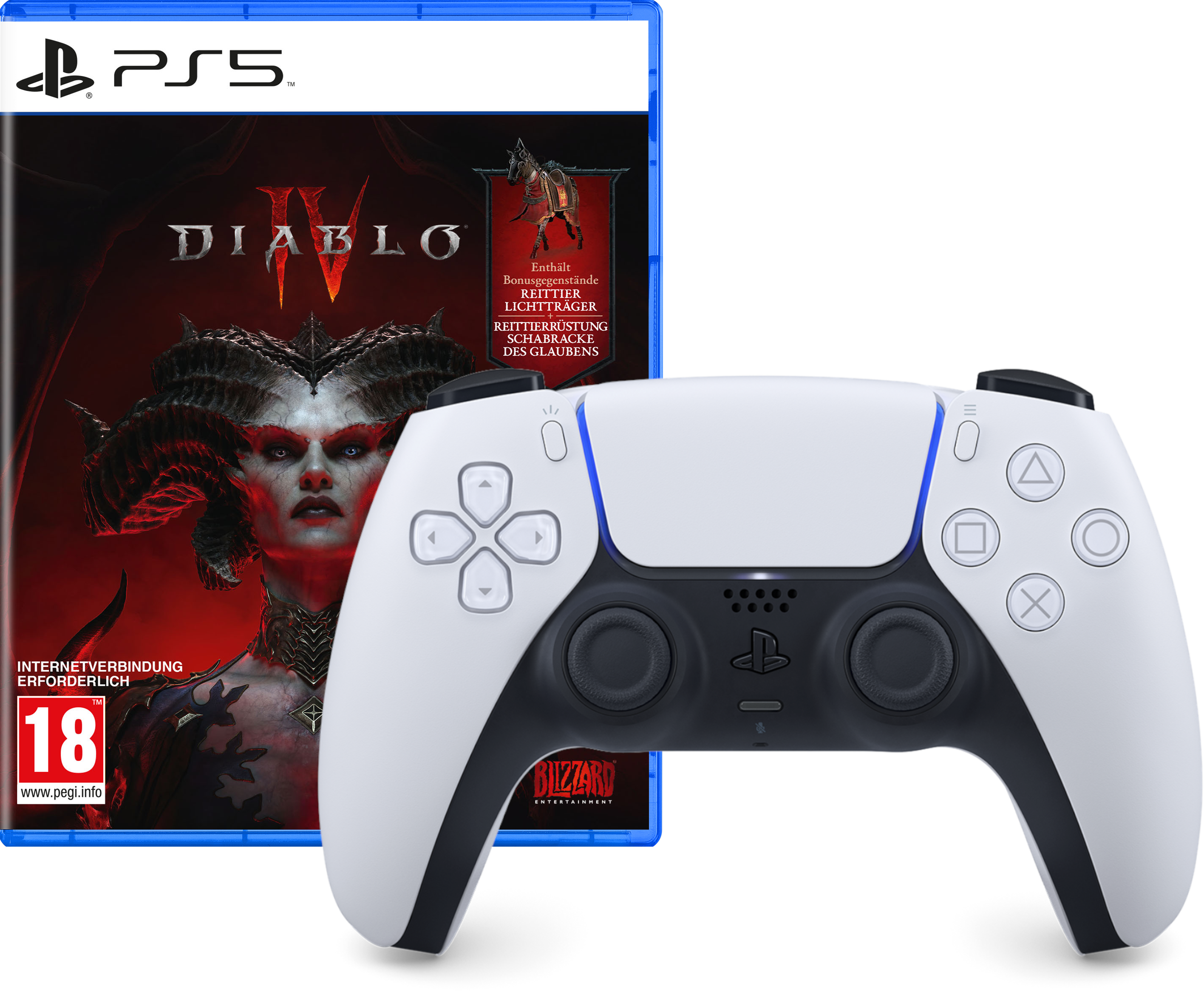 SONY DualSense™ Wireless Controller weiß + Diablo 4 online kaufen ...