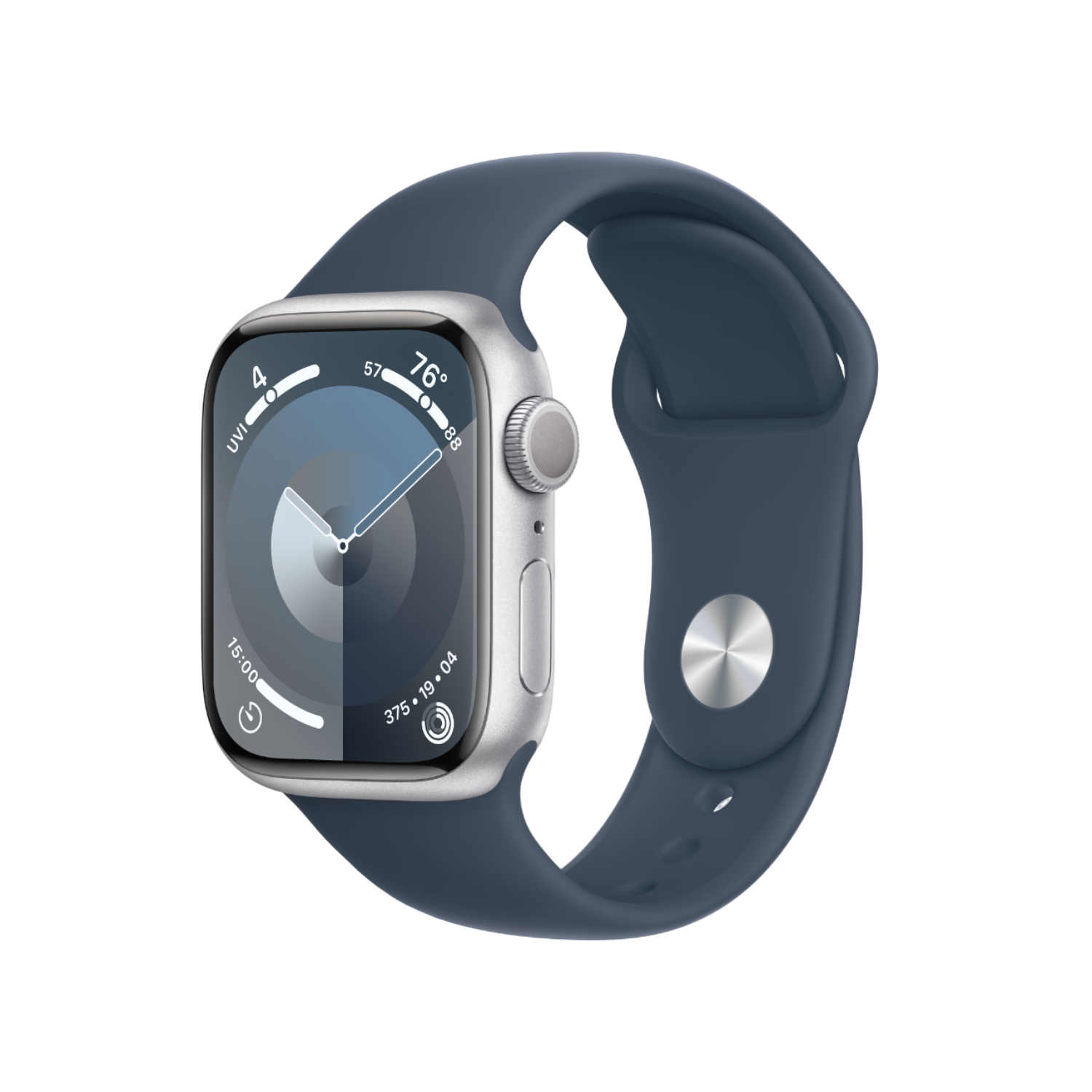 APPLE Watch Series 9 GPS 41 mm Zilver Aluminium Case/Stormblauw Sport ...