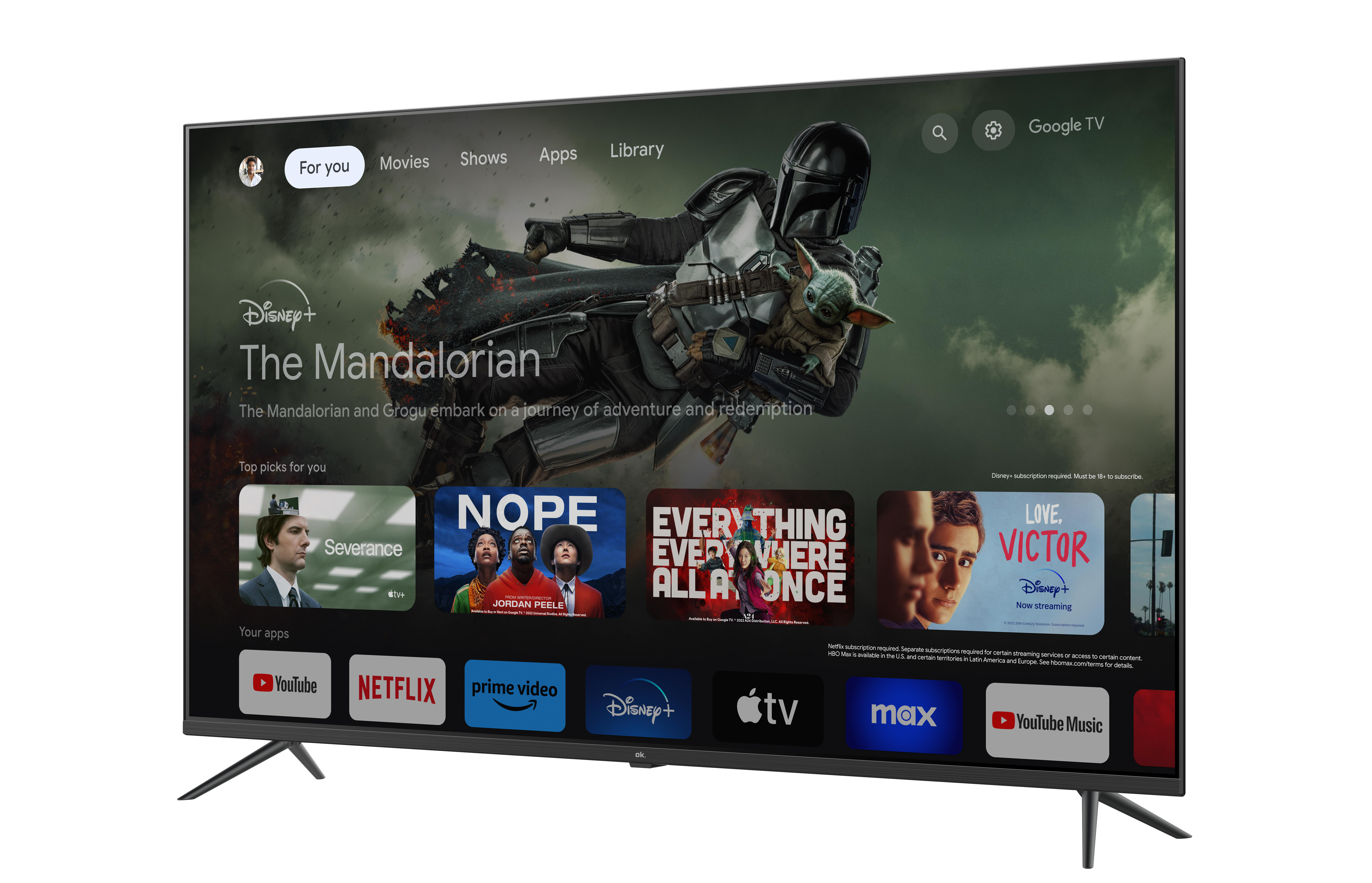 OK. OTV 55GQU-5023P QLED TV (55 Zoll / 139,0 cm, QLED 4K, SMART TV ...