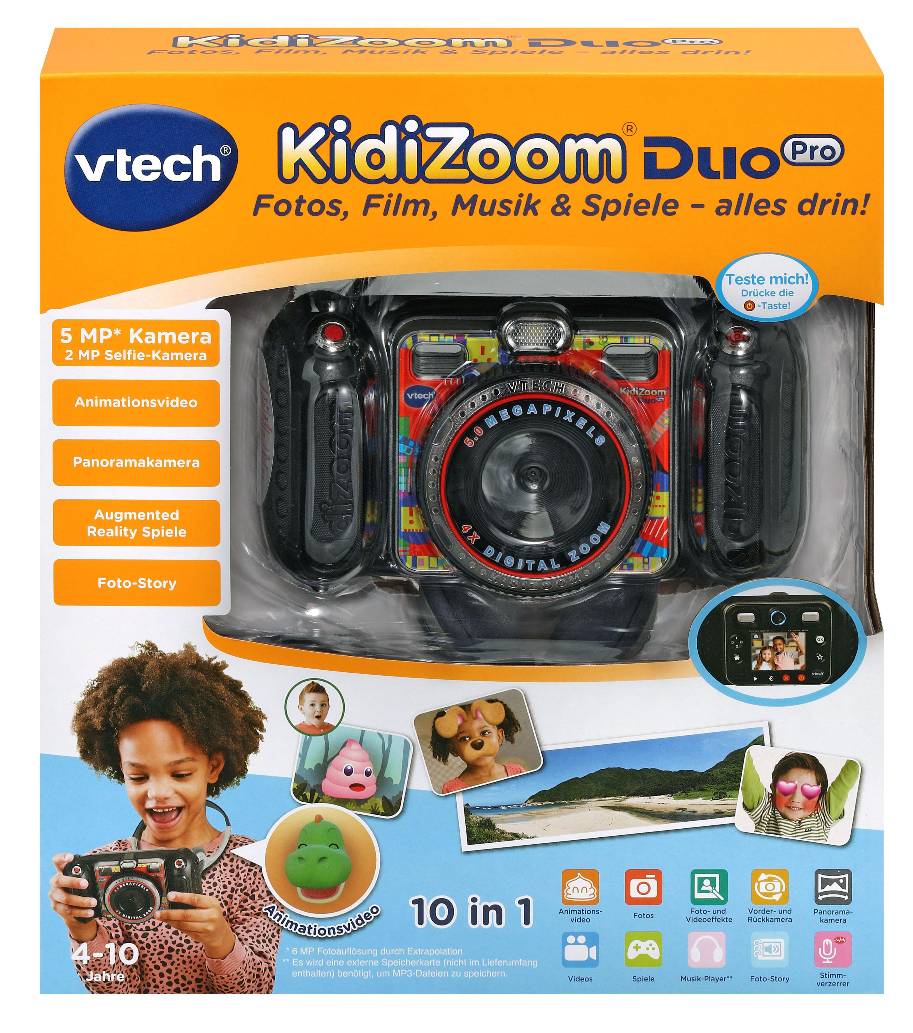 VTECH KidiZoom Duo Pro schwarz Kinderkamera, Schwarz | SATURN