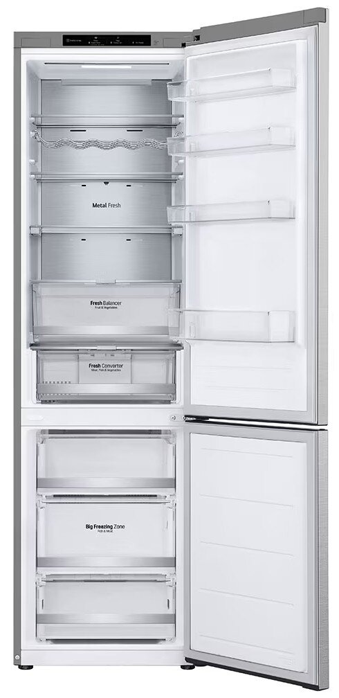 Lodówka LG GBV7280CMB 203cm No Frost Fresh Balancer Metal Fresh Srebrna ...