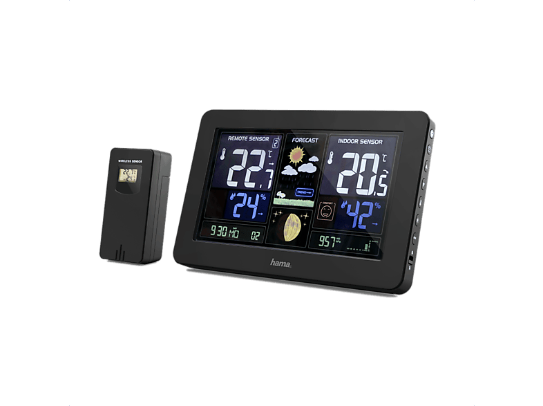 Estación meteorológica | Hama Premium, Sensor de interior y exterior ...