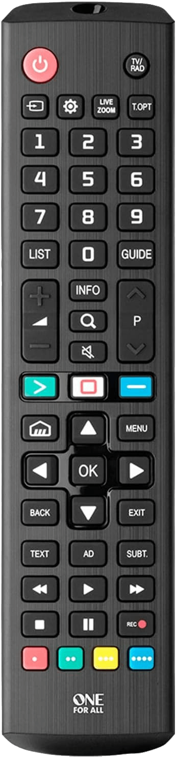Mando a distancia | One for all URC1311, Para televisores LG, Pilas AAA ...