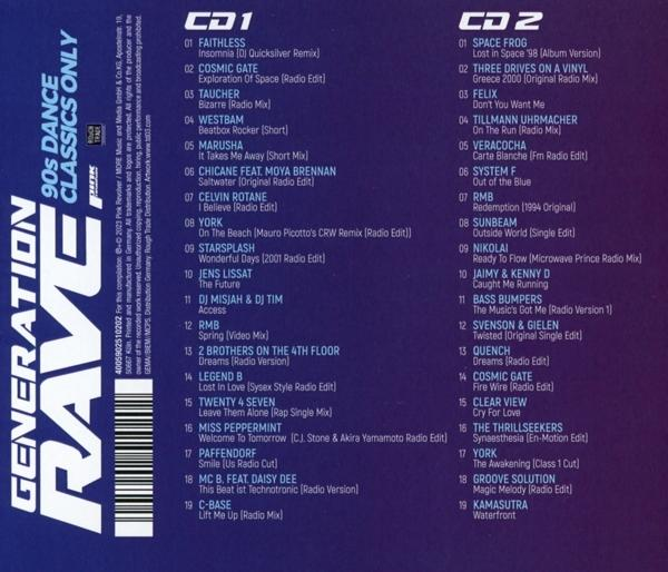 VARIOUS | VARIOUS - Generation Rave Vol. 5 - 90s Dance Classics Only ...