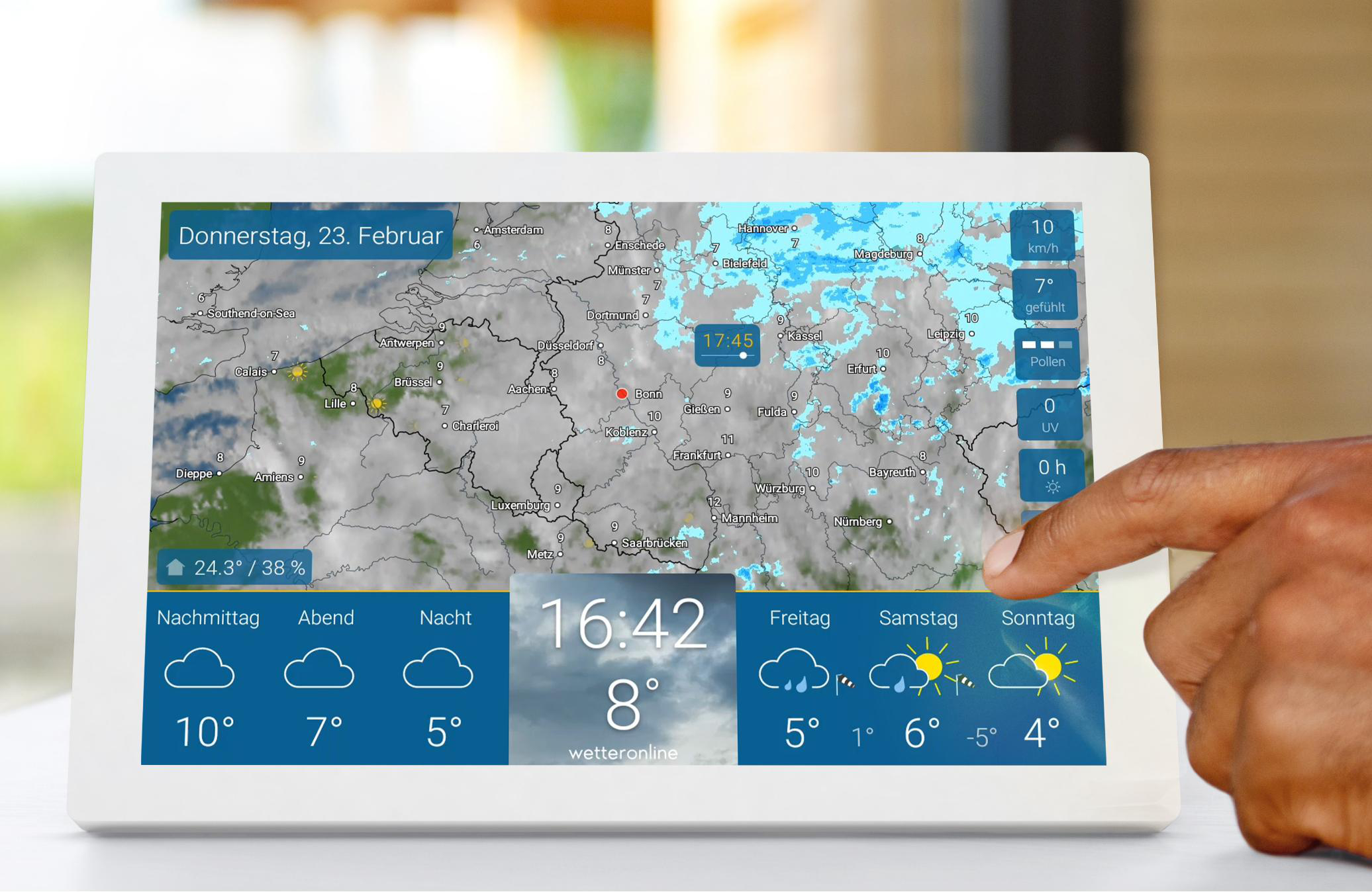 WETTERONLINE Home 3 | WetterDisplay mit WetterRadar Wetterstationen ...