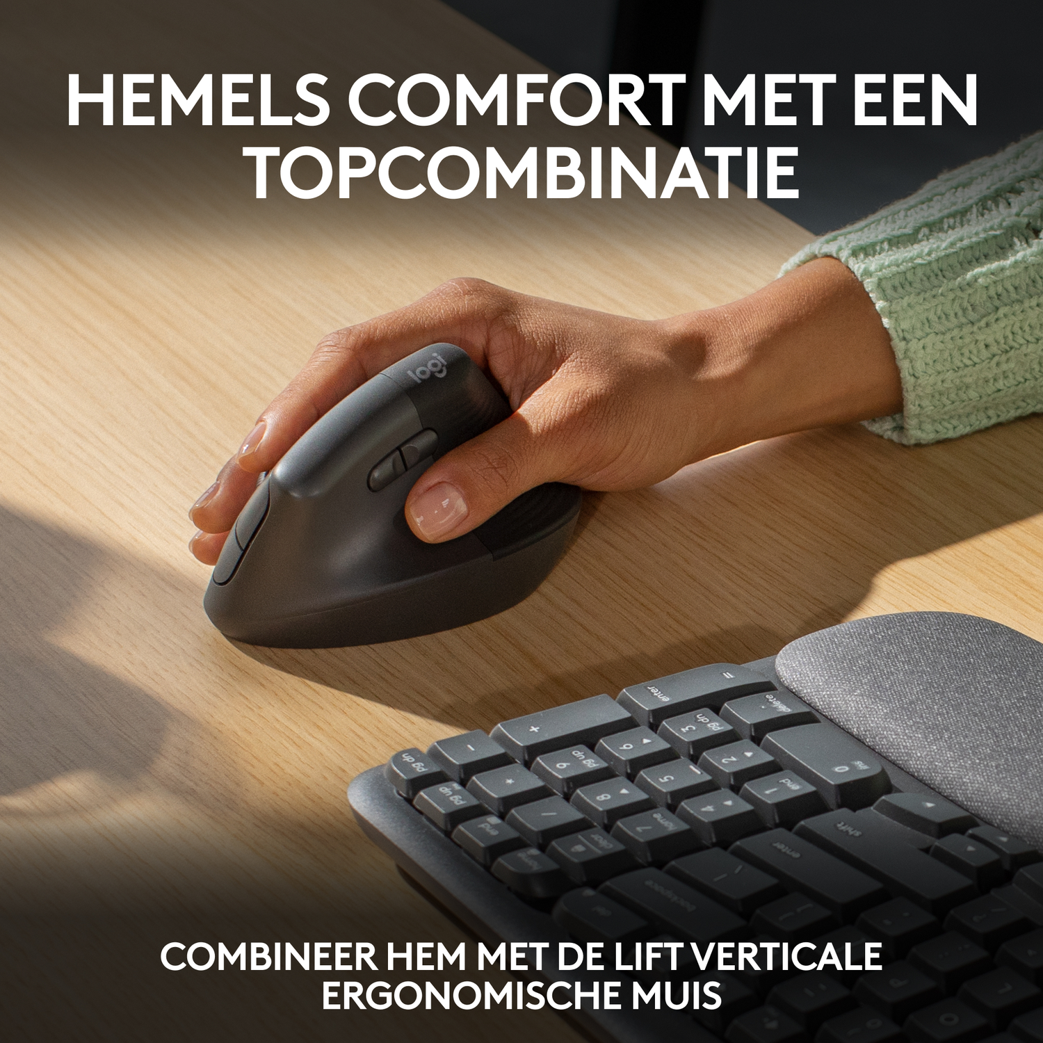 LOGITECH Wave Keys | Draadloos Ergonomisch Toetsenbord Zwart kopen ...