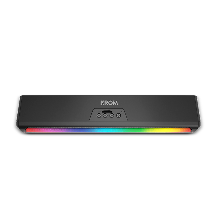 Barra de sonido | Krom K-Pop, Luz RGB, Bluetooth, 6W, Ranura tarjeta TF ...