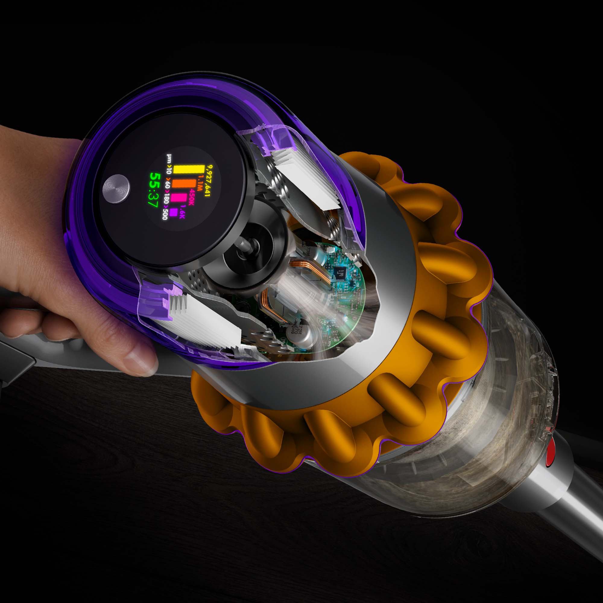 DYSON 446986-01 SV47 V15 Detect Absolute vezeték nélküli porszívó, 660W ...