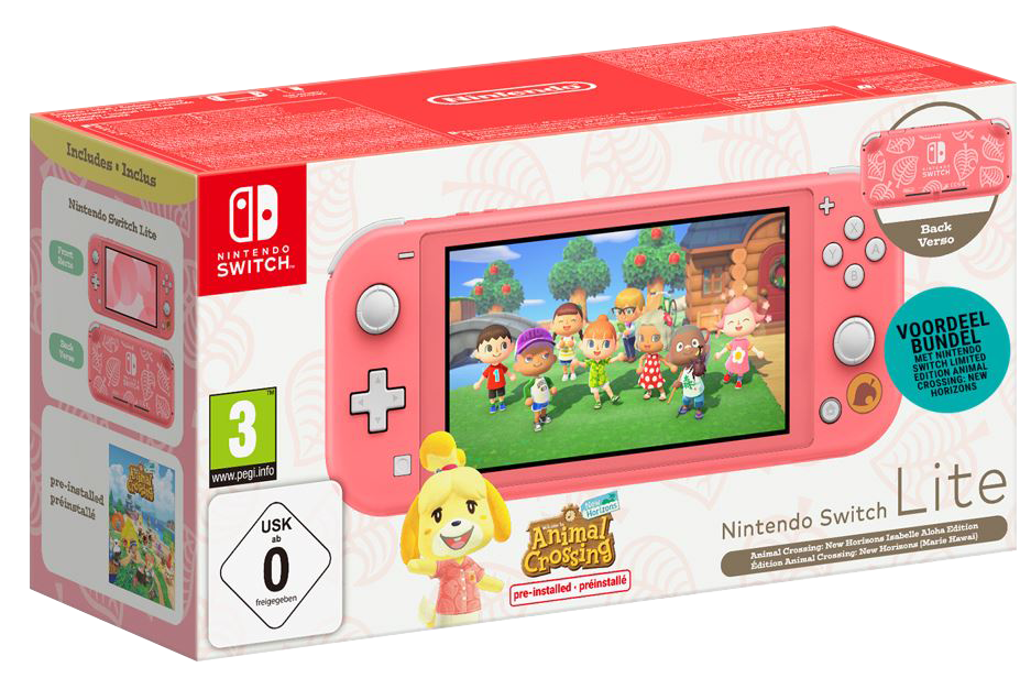 NINTENDO Switch Lite Coral | Isabella Aloha Editie kopen? | MediaMarkt