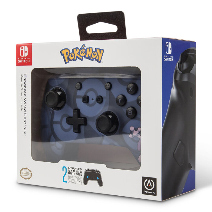 Kontroler POWERA Enhanced Wired Controller Pokémon Mewtwo do Nintendo ...