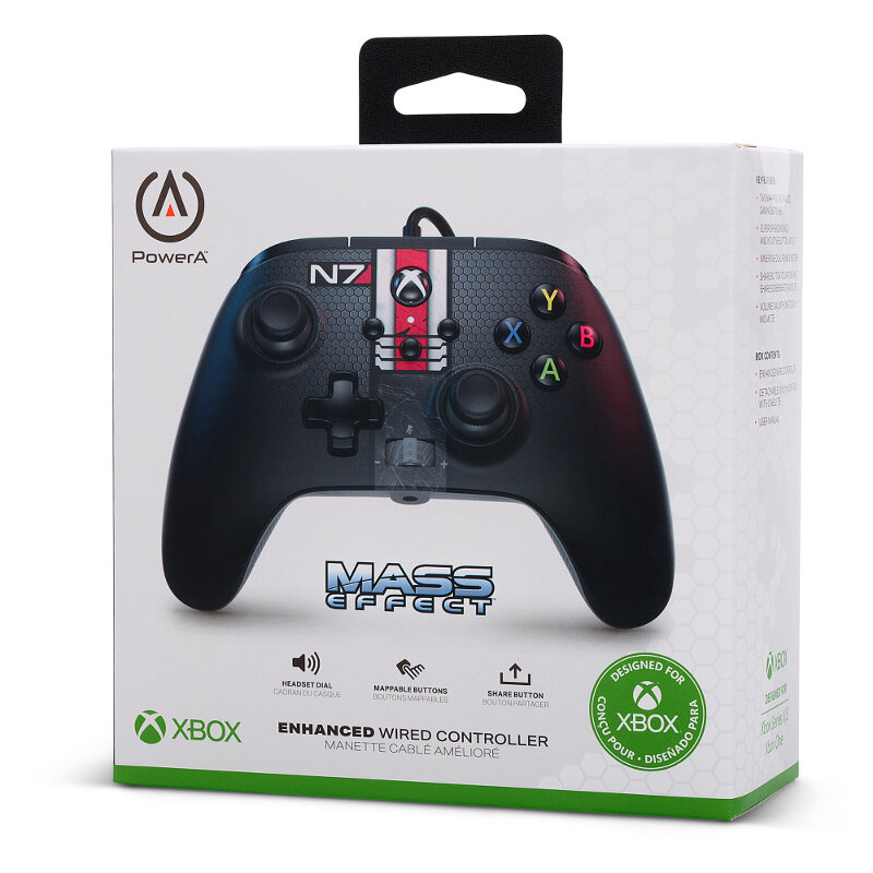Kontroler POWERA Enhanced Wired Controller Mass Effect N7 do Xbox ...