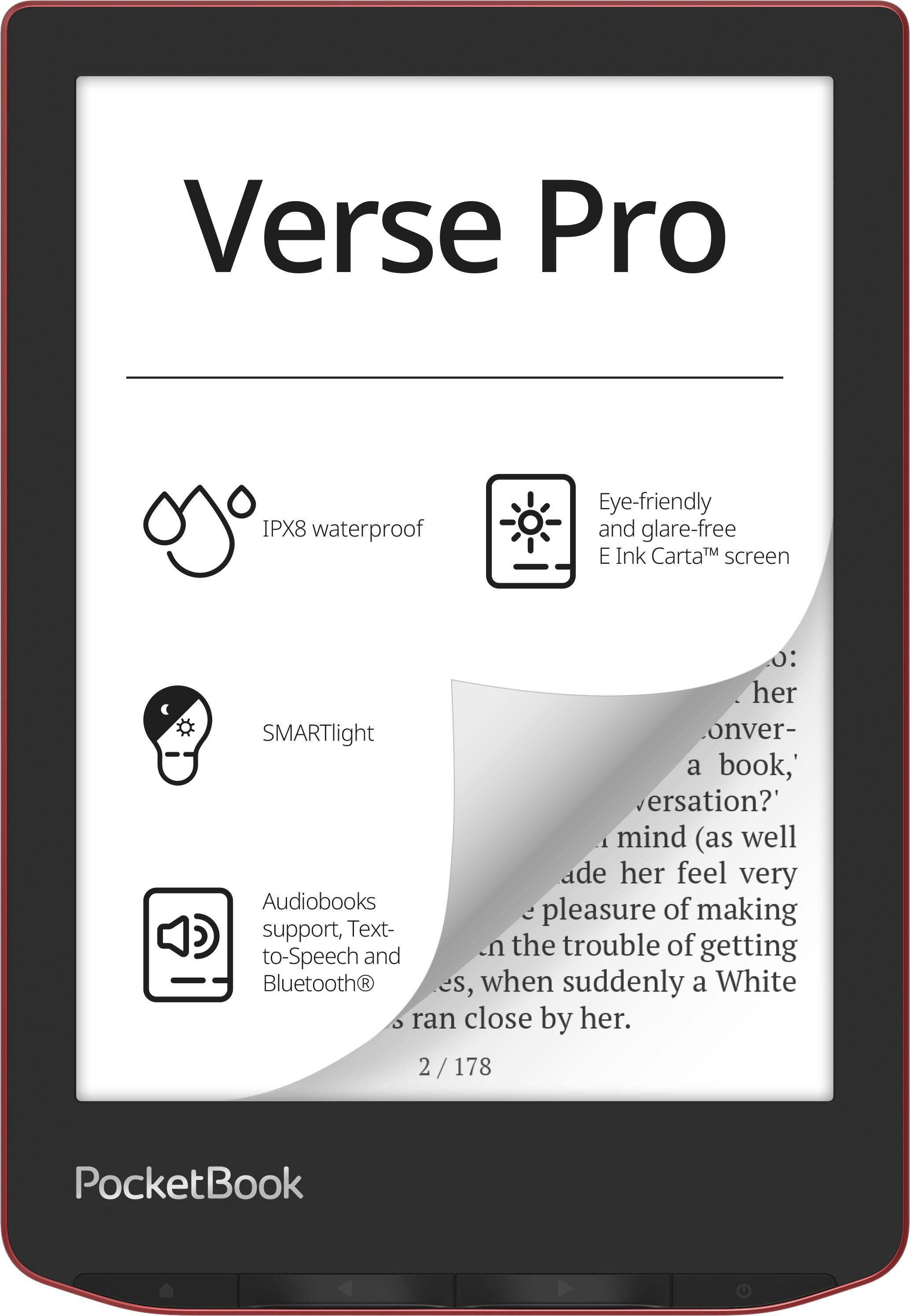 POCKETBOOK Verse Pro 16 GB eReader Passion Red