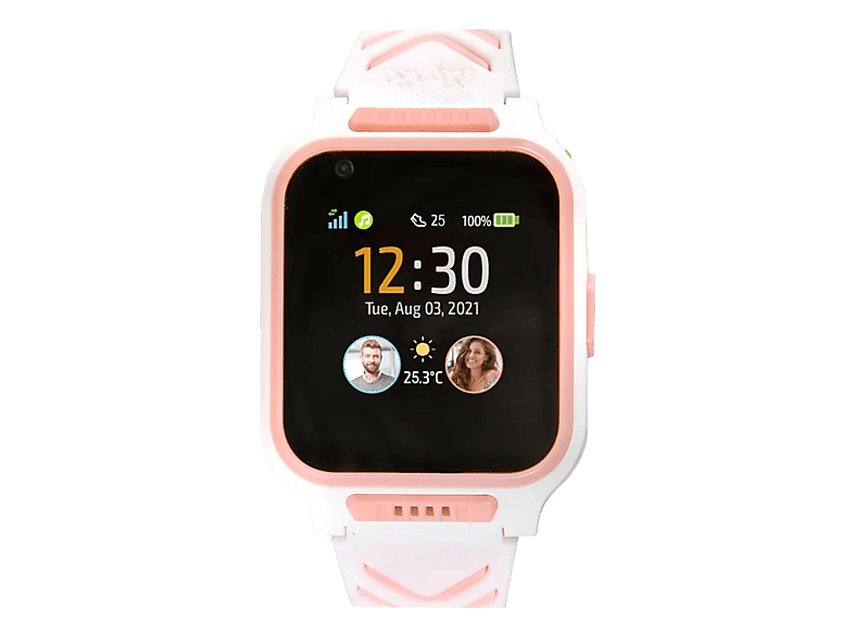 MYKI MyKi 4 | Kinder-Smartwatch (-, -, Weiss/Pink) | MediaMarkt