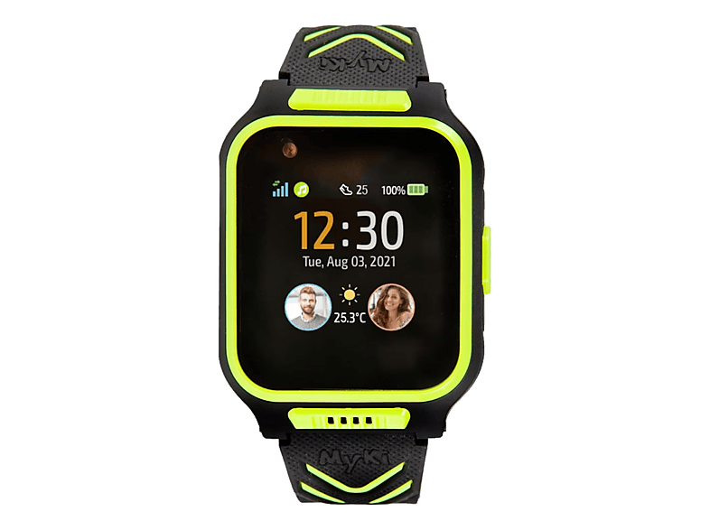 MYKI MyKi 4 | Kinder-Smartwatch (-, -, Schwarz/Grün) | MediaMarkt