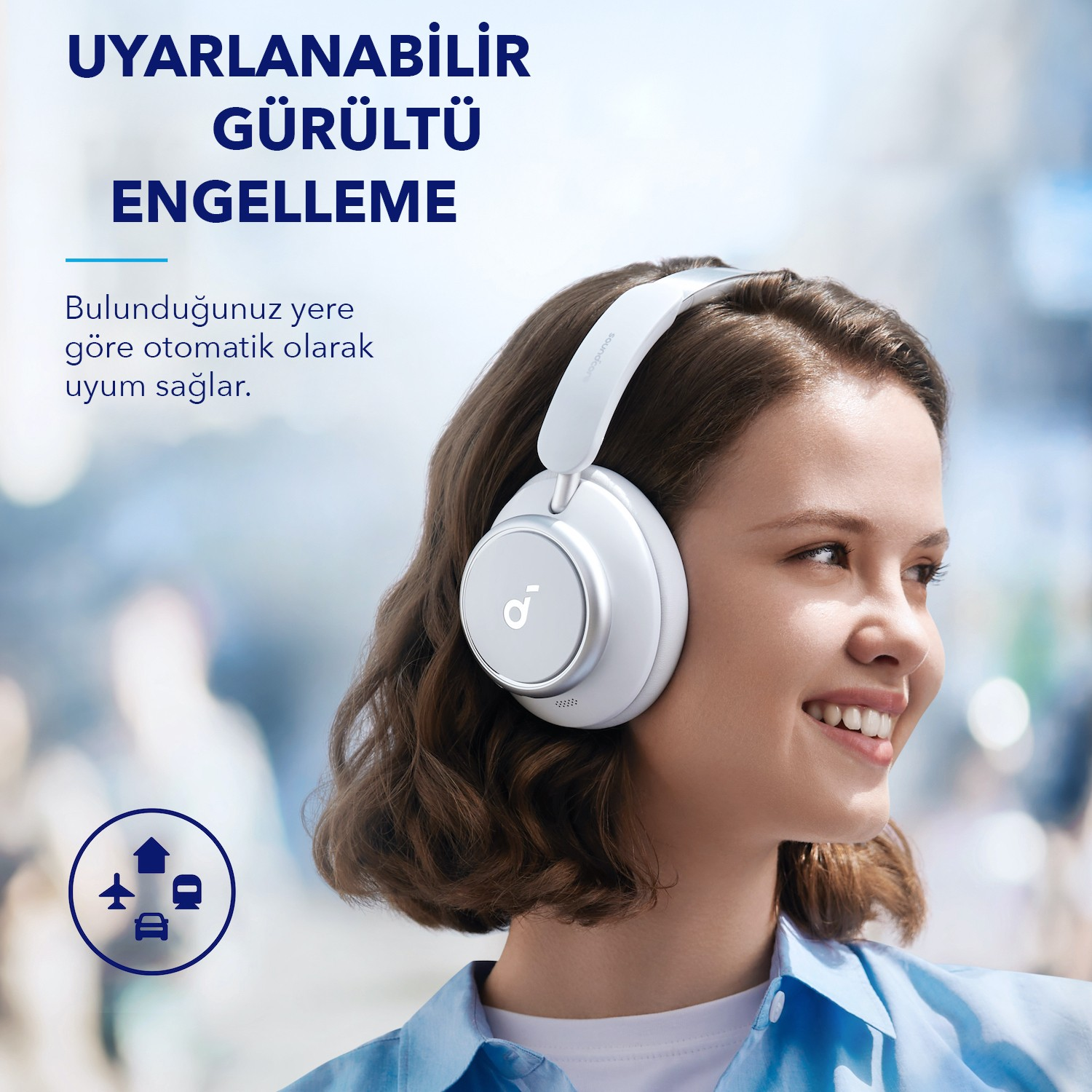 ANKER Soundcore Life Q45 Bluetooth Kulak Üstü Kulaklık Beyaz Fiyat ...