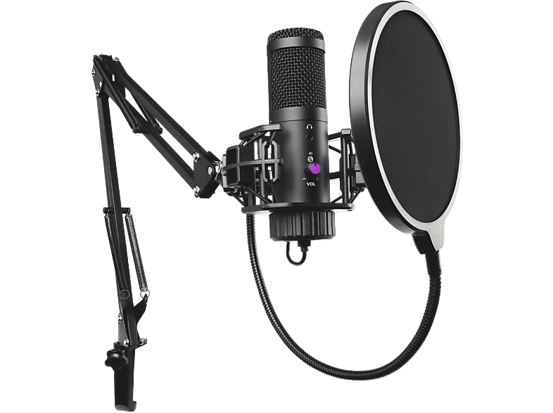 Micrófono | ISY IMI-1000, USB-C, 80Hz-20000Hz, Para Streaming, Negro