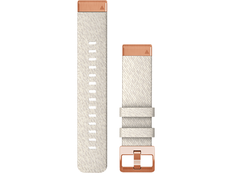 GARMIN Nylon band 20 mm Crème/Roségoud | MediaMarkt