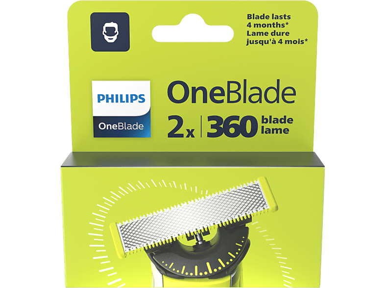 Recambio | Philips One Blade QP420/50, 2 cuchillas flexibles 360 grados ...
