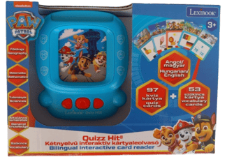 LEXIBOOK Mancs őrjárat magyar-angol kártyaolvasó 150 darab oktató és kvíz kártyával (LEX ...