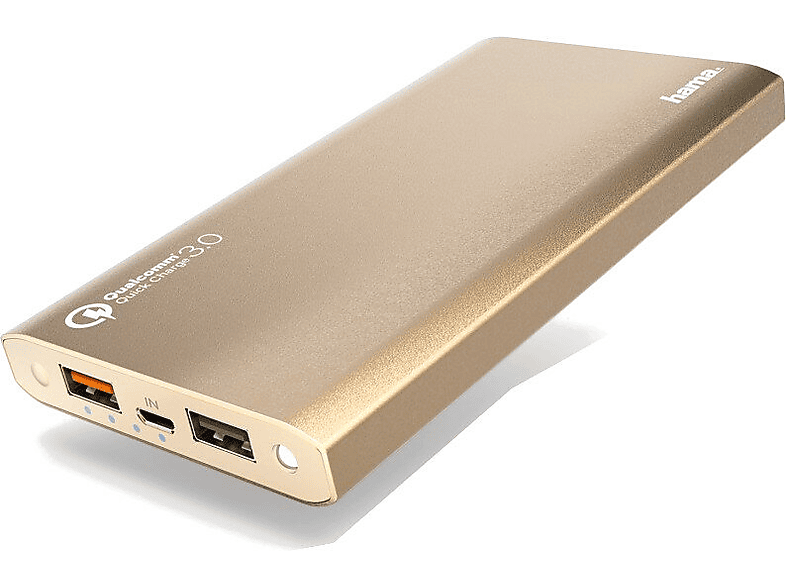 Powerbank HAMA Power Pack | Premium Alu - 12000mAh QC 3.0 Złoty ...