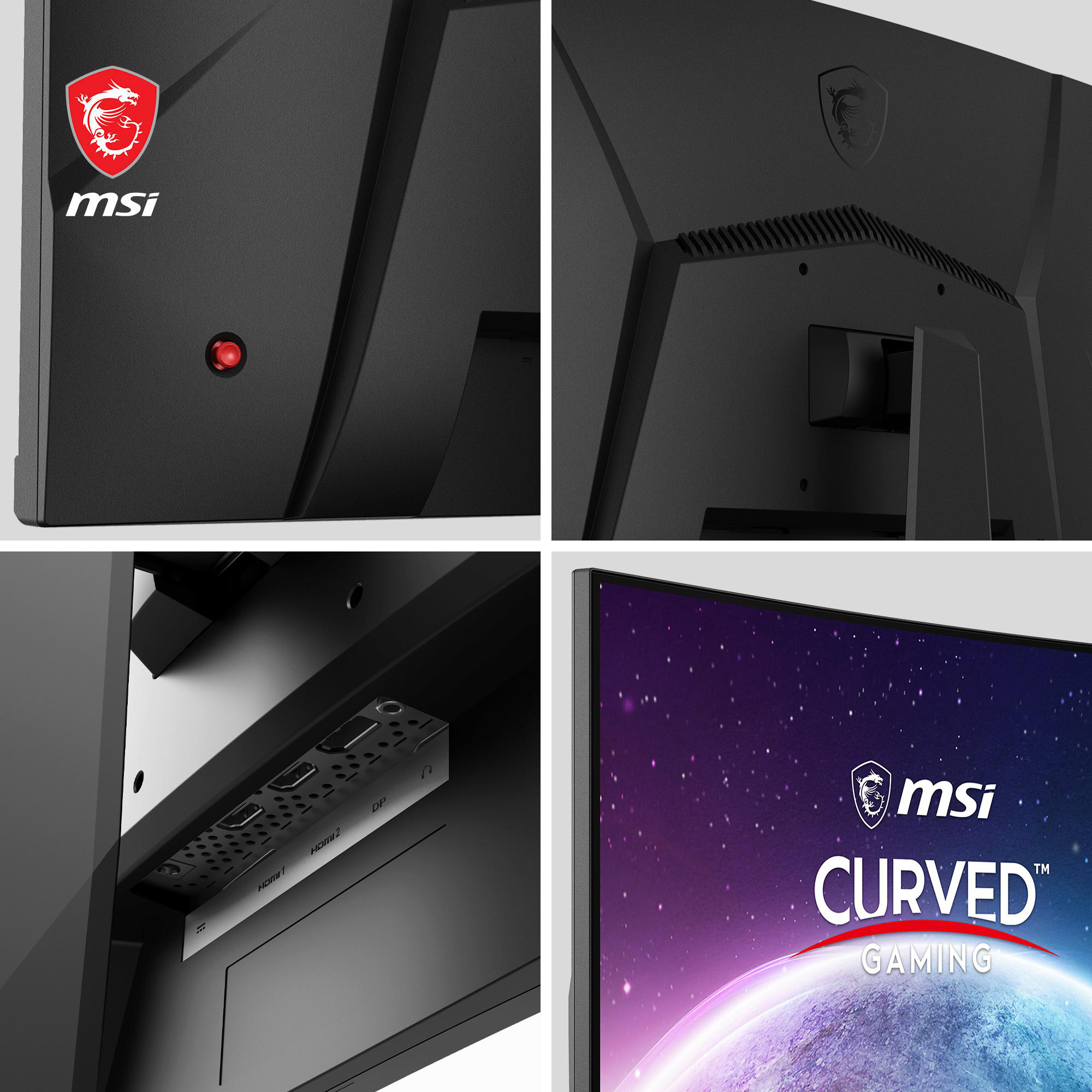 MSI G24C4DE E2 Curved, 1500R, 1x DP, 2x HDMI, 23,6 Zoll Full-HD Gaming ...