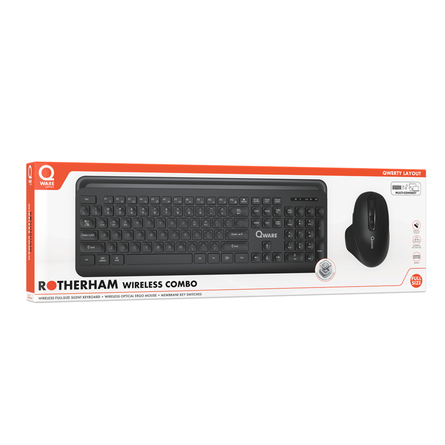 QWARE Rotherham Draadloze Muis & Toetsenbord | Zwart kopen? | MediaMarkt