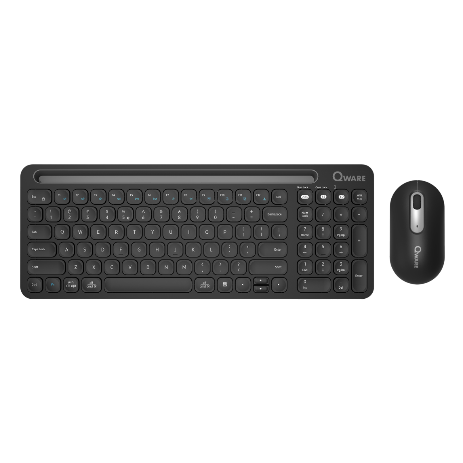 QWARE Florence Draadloze Muis & Toetsenbord | Zwart kopen? | MediaMarkt