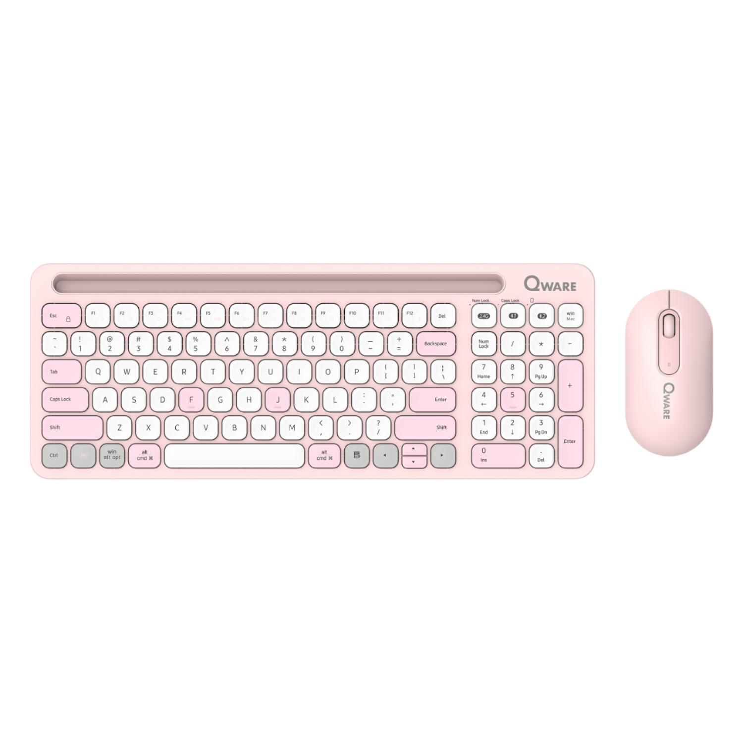 QWARE Florence Draadloze Muis & Toetsenbord | Roze kopen? | MediaMarkt