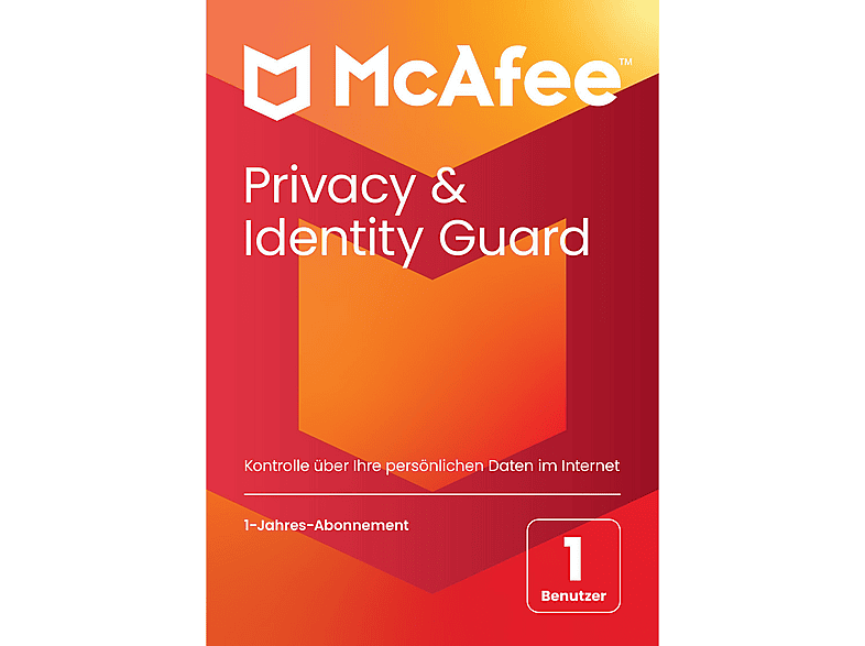 MCAFEE PRIVACY & IDENTITY GUARD, 1 Jahr, 1 Benutzer, Code in einer Box ...