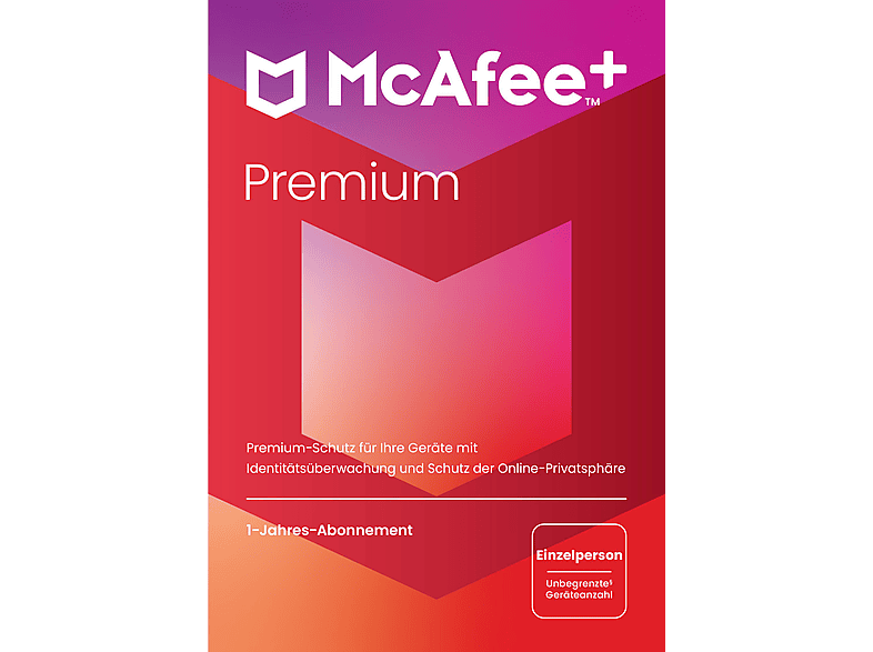 MCAFEE+ PREMIUM | INDIVIDUAL, 1 Jahr, Code in einer Box - [PC, iOS, Mac ...