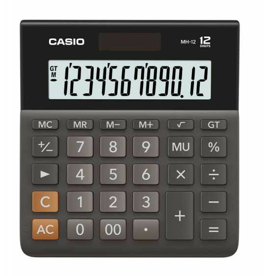 Kalkulator CASIO MH-12BK-S | sprawdź cenę i opinie w MediaMarkt