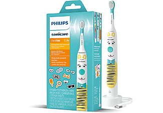 PHILIPS HX3601/01 Sonicare for Kids Szónikus elektromos fogkefe, Kids Mini fejjel, fehér/aqua ...