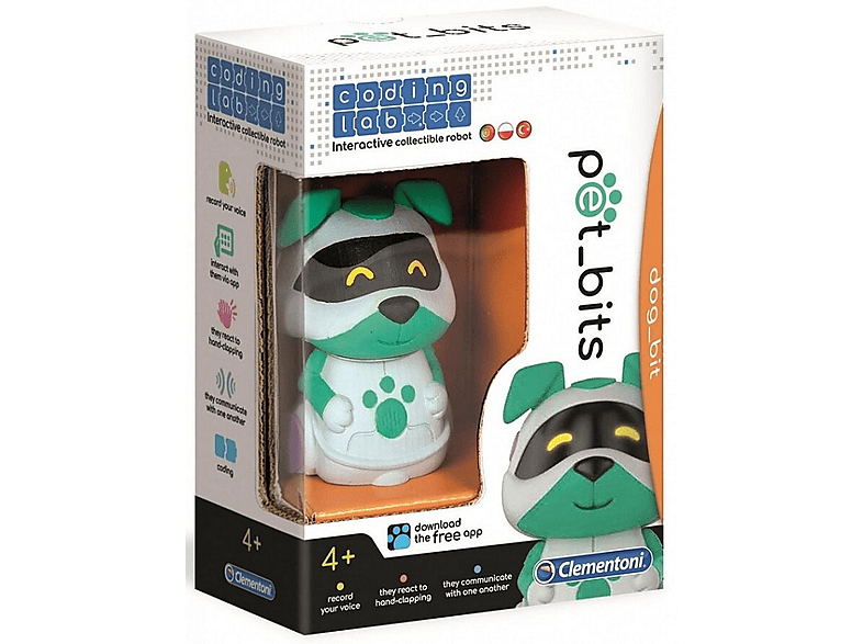 Zabawka interaktywna CLEMENTONI Robot Coding Lab Pet-Bits Piesek 50126 ...