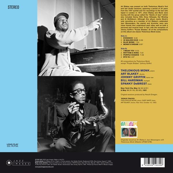 Art Blakey & Thelonius Monk | Art Blakey & Thelonius Monk - Jazz ...