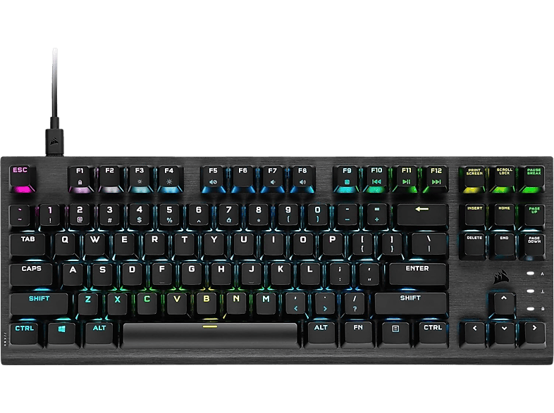 CORSAIR Clavier gamer K60 Pro TKL RGB QWERTZU (CH-911D01A-CH)