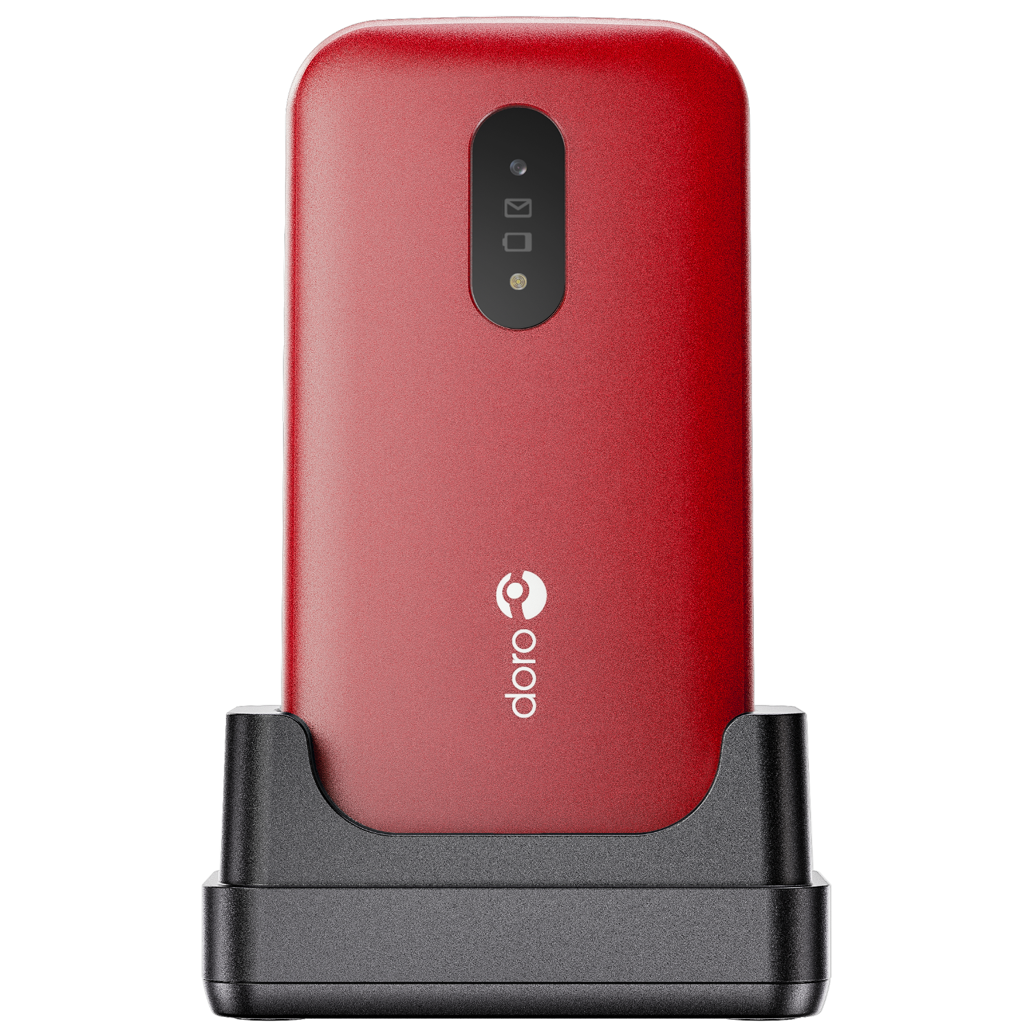 DORO 2820 4G Eenvoudige Klaptelefoon | Rood-Wit | MediaMarkt