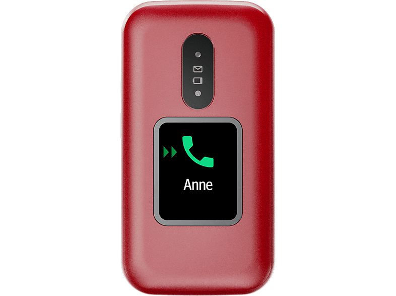 DORO 2880 4G Eenvoudige Klaptelefoon | Rood-Wit | MediaMarkt