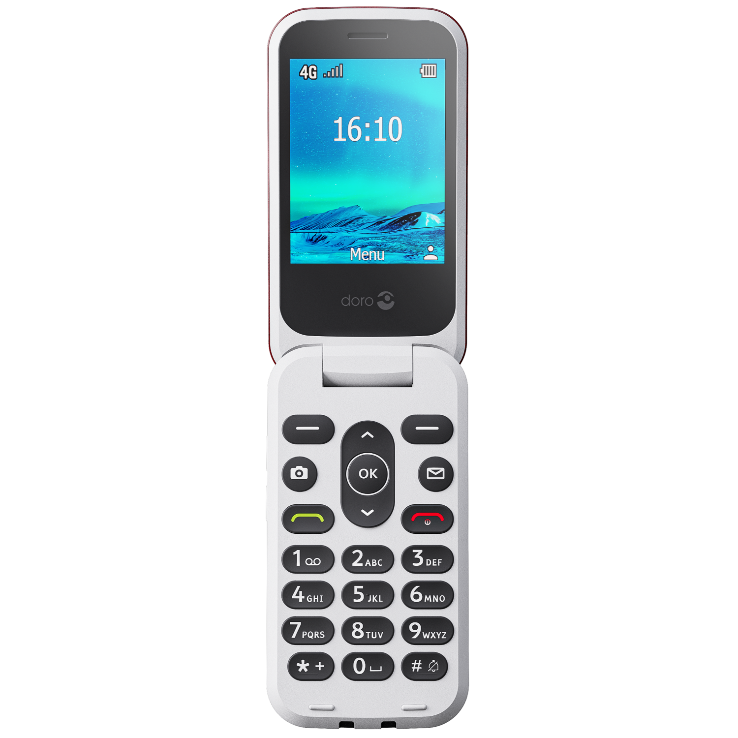 DORO 2880 4G Eenvoudige Klaptelefoon | Rood-Wit kopen? | MediaMarkt