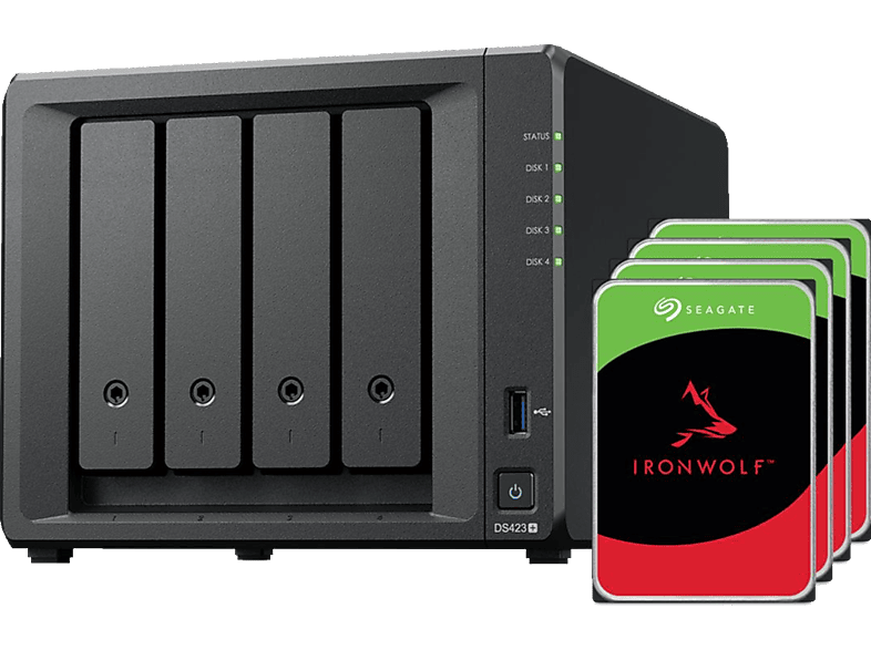 SYNOLOGY DS423+ | NAS (HDD, 32 TB, Schwarz) | MediaMarkt