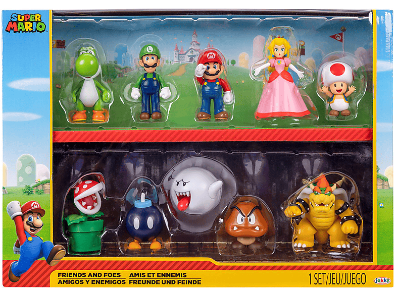 JAKKS PACIFIC Nintendo Super Mario Figuren 10er Set Freunde und Feinde ...