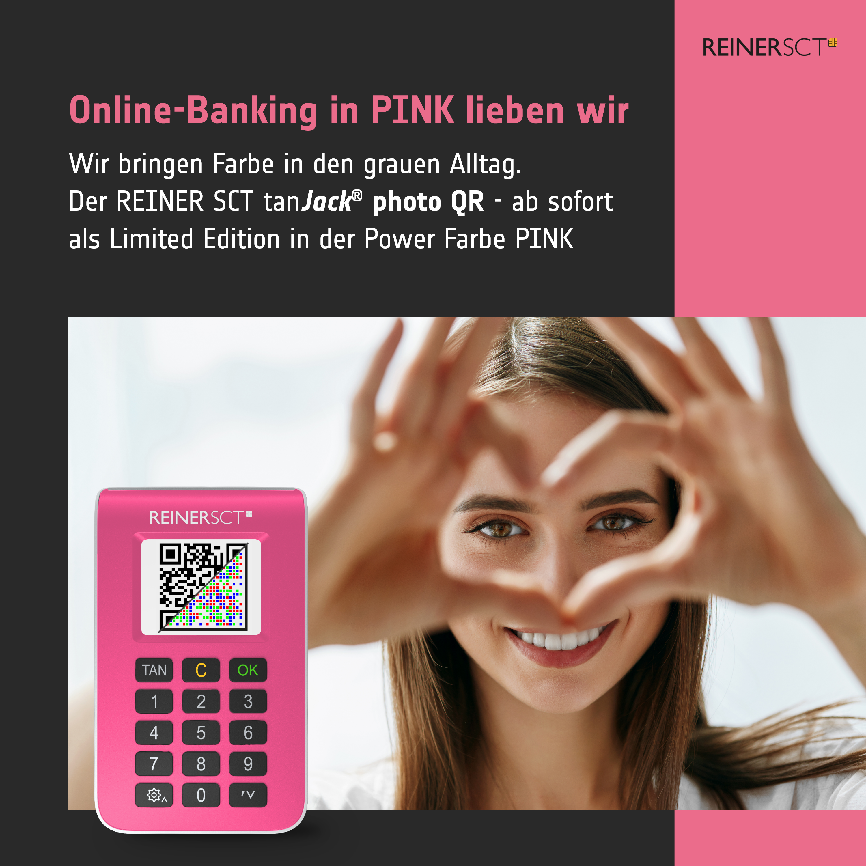 REINER SCT REINER SCT tanJack photo QR TAN-Generator Pink TAN-Generator ...